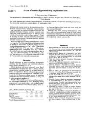 A case of contact hypersensitivity to platinum salts. = (Etude d'un cas ...
