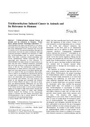 Trichloroethylene induced cancer in animals and its relevance to humans ...