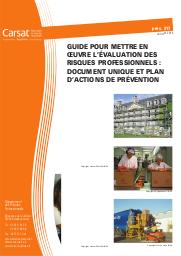 Guide pour mettre en oeuvre l'évaluation des risques professionnels ...