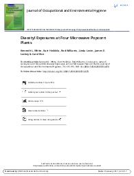 Diacetyl exposures at four microwave popcorn plants. = (Exposition au ...