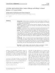 Portail documentaire INRS - Acrylate and methacrylate contact allergy ...