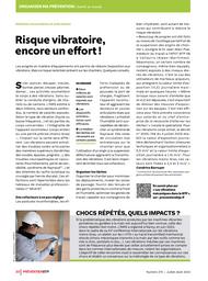 Risque vibratoire, encore un effort ! - Portail documentaire INRS